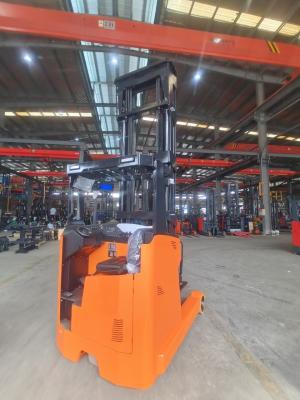 China 2.5 Ton Electric Sit Down Reach Forklift 1600kg Capacity Narrow Aisle Warehouse for sale