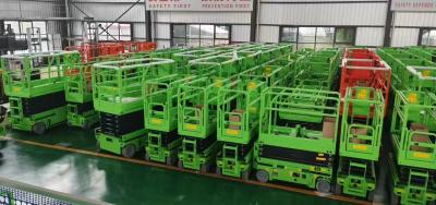 China Hydraulic Small Electric Scissor Lift 7.8m 15.8m Working Height Self Propelled Platform for sale
