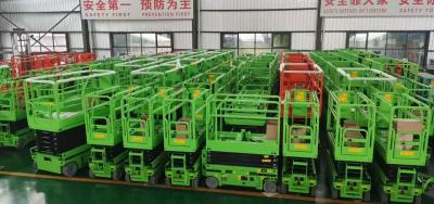 China 7.8m-15.8m Self Propelled Electric Scissor Lift Indoor Small Scissor Lift Platform for sale