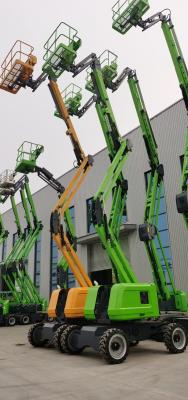 China Orange Diesel Articulating Boom Lift 20-38m Platform Height 480kg Load Capacity for sale