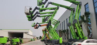 China 480kg Load Diesel Articulating Boom Lift 7.2m-10.2m Spanning Aerial Work Platform for sale