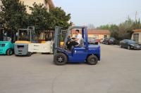 China Heavy Duty Diesel Forklift 5 Ton CPCD50 Double Front Tyre Port Container Handling for sale