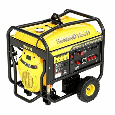 China Powerful 12kW Rated Power Gasoline Generator with 740cc Twin-Cylinder Engine and 46L Fuel Tank for sale