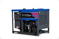 China WILLBE EDL13000TE Open-Frame Water-Cooled Diesel Generator Set with 10.0kVA Rated Power and Dual-Phase Output for sale