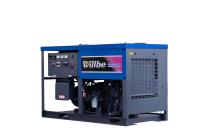 China WILLBE EDL20000TE Open-Frame Water-Cooled Diesel Generator Set with 15.5kVA Rated Power, 80L Fuel Tank, and Dual-Voltage Output for sale
