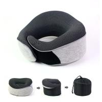 China Memory Foam Eye Mask and Neck Rest Cushion Set Portable Cooling U Design Travel Pillow for sale