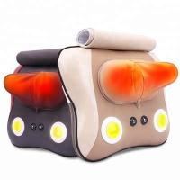 China s Best White Shiatsu Infrared Heat Neck Kneading Massage Cushion with Long Battery Life for sale