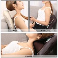 China s Best White Shiatsu Infrared Heat Neck Kneading Massage Cushion with Long Battery Life for sale