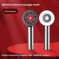 China Red Silver Light Therapy Vibration Massage Apparatus for Hair Growth and Scalp Health for sale