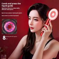 China Red Silver Light Therapy Vibration Massage Apparatus for Hair Growth and Scalp Health for sale