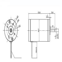 China 24VDC Brushed Motor 0.18n. M 2800rpm Electric Motor Permanent Magnet Motor Efficiency IE 1 for sale