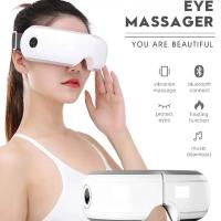 China Customized Lable Black Eye Relax Massager with Heating Hot Compress and Vibration Electric Massage for sale