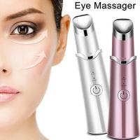 China Electric Massage Beauty Degree Heated Eye Bag Wrinkle Removal RF Eye Massager Pen for sale