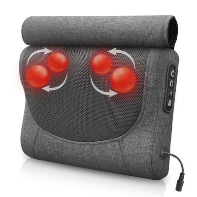 China Flexible Massage Nodes Neck and Back Massager Pillow with Customized Color Option for sale