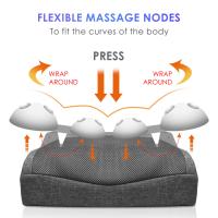 China Flexible Massage Nodes Neck and Back Massager Pillow with Customized Color Option for sale