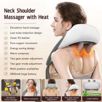 China Neck Massage Apparatus U Shape Shiatsu Kneading Back Fatigue Cervical Heating Relaxation for sale