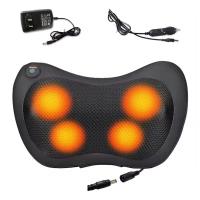 China Manual Control 4 Heads Neck Massage Car Pillow Massager with Timing Function 1.5 kg Weight for sale
