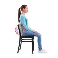China Foam Pressure Relief Battery Operated Single Electric Vibration Travel Massage Pillow for sale