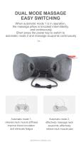 China Customized Color Body Neck Massage U-shaped Vibrating Massage Pillow Massage Cushion for sale