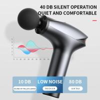 China Nano Silica Gel Handle Electric Massage Gun for Portable Deep Tissue Fascial Recovery for sale