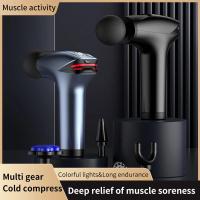China Nano Silica Gel Handle Electric Massage Gun for Portable Deep Tissue Fascial Recovery for sale
