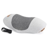 China Customized Color Electric Hot Compress Vibration Neck Massager Pillow for Pain Relief for sale