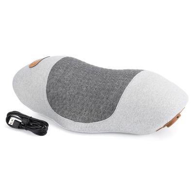 China Customized Color Electric Hot Compress Vibration Neck Massager Pillow for Pain Relief for sale