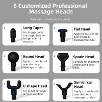 China Nano Silica Gel Handle Cordless Massage Gun for Improved Flexibility and Mobility for sale