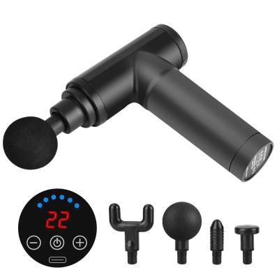China Powerful Handheld Massage Gun Portable Fitness Electric Pistolet for Fascial Relaxation for sale