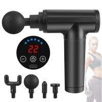 China Powerful Handheld Massage Gun Portable Fitness Electric Pistolet for Fascial Relaxation for sale