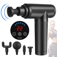 China Powerful Handheld Massage Gun Portable Fitness Electric Pistolet for Fascial Relaxation for sale