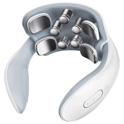 China 0.5 kg Customized Travel Smart Wireless U Shaped Electric Neck And Shoulder Massager With Heating Patch for sale