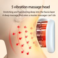 China 0.5 kg Customized Travel Smart Wireless U Shaped Electric Neck And Shoulder Massager With Heating Patch for sale