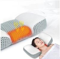 China Massage Pillow Portable Electric Shiatsu Vibrating Neck Back Waist Cushion With Heat for sale