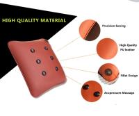 China Neck Rest Shoulder Massager 8W Battery Operated Vibrating Back Massage Cushion Pillow for sale