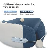China Infrared Physiotherapy U Shape Neck Massager with Vibration Massage and Heat Function for sale