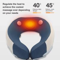 China Infrared Physiotherapy U Shape Neck Massager with Vibration Massage and Heat Function for sale