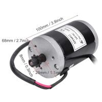 China Electric Bike Scooter E-Bike Controller Brushed Motor 24V 100w High Speed with Belt Pulley for sale