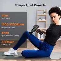 China 12 Speeds Vibration Timing Control Massage Gun for Fitness and Muscle Relaxation for sale