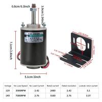 China Brush Commutation High Torque Permanent Magnet Motor 30W 12V/24V DIY Generator Motor for sale