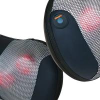 China Rechargeable Massage Pillow with Heatable Neck Shiatsu Massage and Infrared Physiotherapy for sale