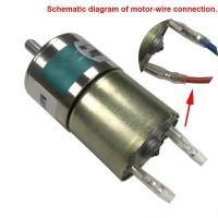 China 37mm Diameter Gearbox Large Torque Reduction Motor Durable for Long Time 12V 150rpm for sale
