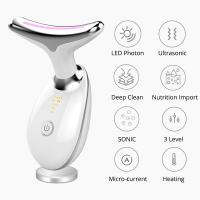 China Customized Electric V-shaped Neck Lift Massager with Phototherapy and Heated Vibration for sale