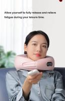 China Infrared Physiotherapy Hot Therapy Vibrating Mini Cervical Smart Relax Neck Massager for sale