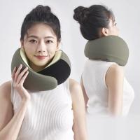 China Infrared Physiotherapy Cooling U-Shape Travel Neck Pillow Set for Airplane Memory Foam for sale