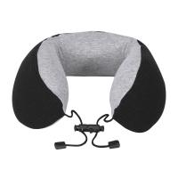 China Relaxing Massage U shape Memory Foam Travel Neck Pillow with 2000mAh Battery Capacity for sale