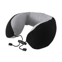 China Relaxing Massage U shape Memory Foam Travel Neck Pillow with 2000mAh Battery Capacity for sale