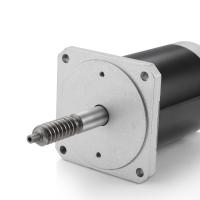 China Adjustable Speed and Reverse 24V 100W Brushed DC Motor for Black Industrial Machinery for sale