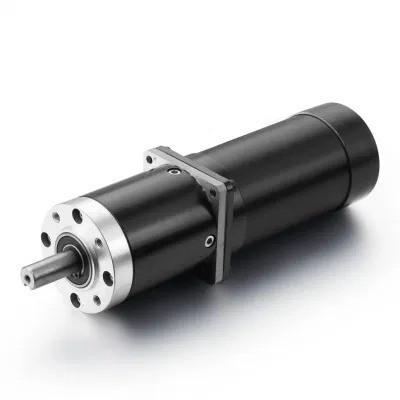 China Low Rpm DC Brushless Planetary Gear Motor with Gearbox 24V 70W Reducer Motor Diameter 57mm for sale