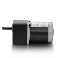 China 60mm 24v Black Adjustable Speed DC Motor with 1.9A Continuous Current and Black Color for sale